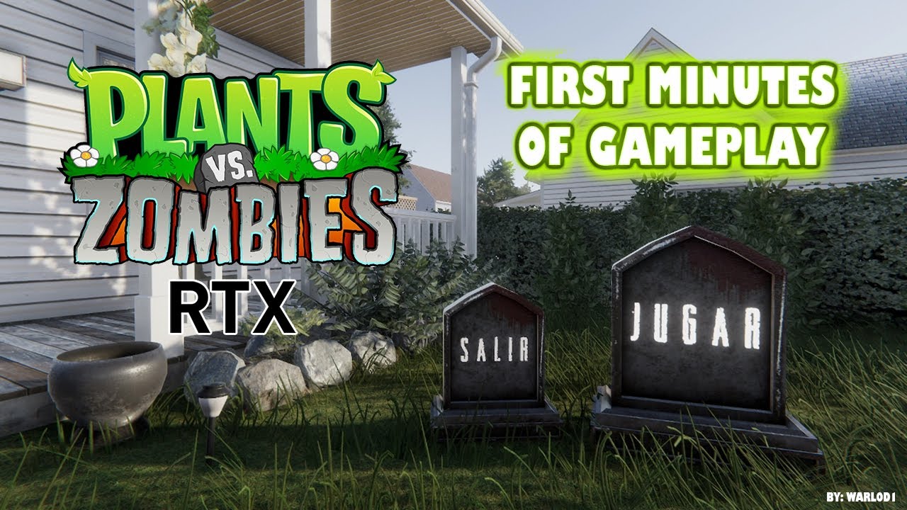 First minutes of Plants vs Zombies RTX - YouTube