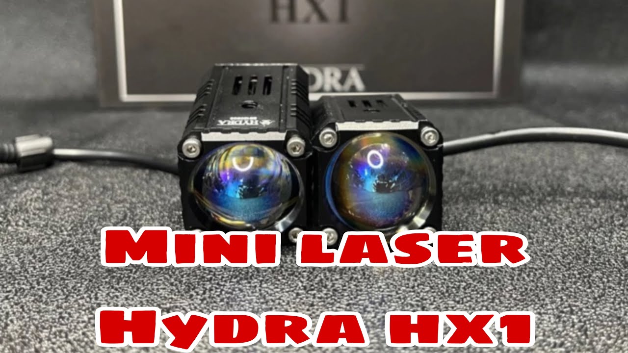 MINI LASER HYDRA HX1 ON YAMAHA XMAX - YouTube
