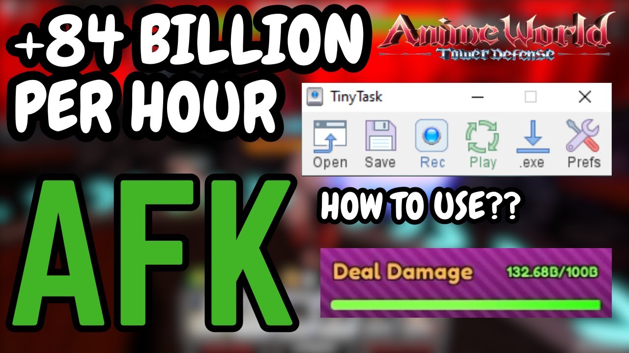 HOW TO AFK DAMAGE FARM IN ANIME WORLD TOWER DEFENSE - YouTube