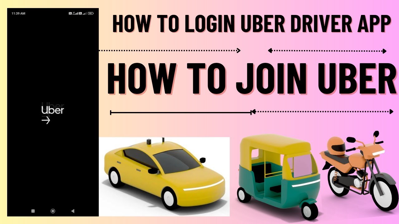 How To Login Uber Driver App | HOW TO JOIN UBER | CAR / AUTO / BIKE ...