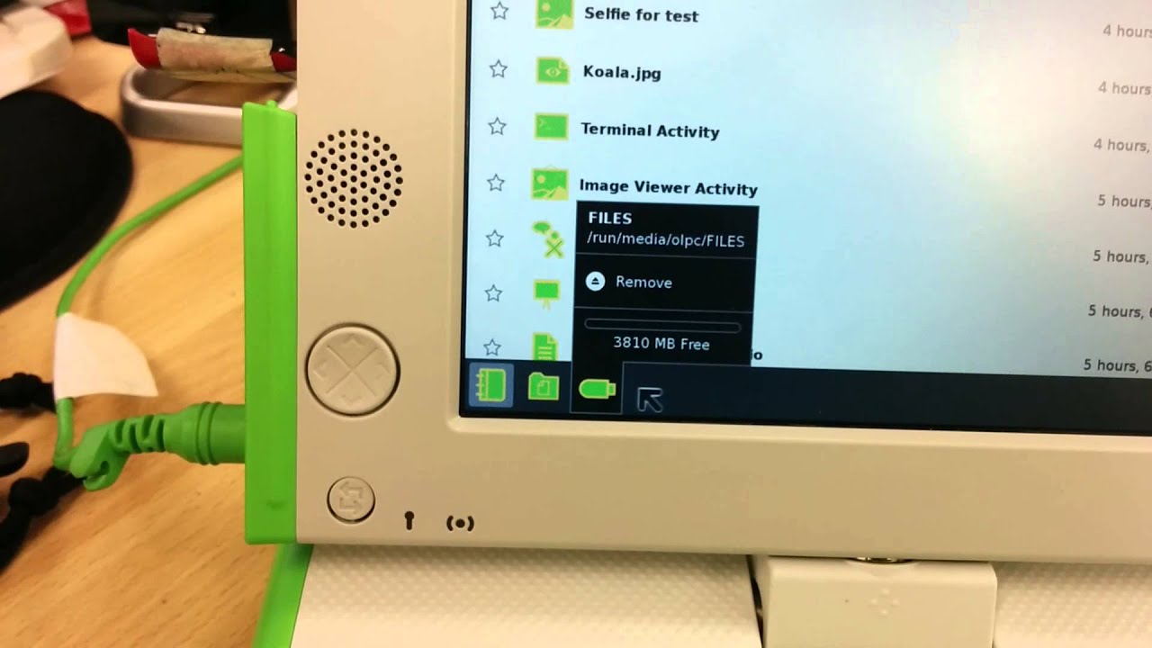 Copy files from a USB device to OLPC XO laptop - YouTube