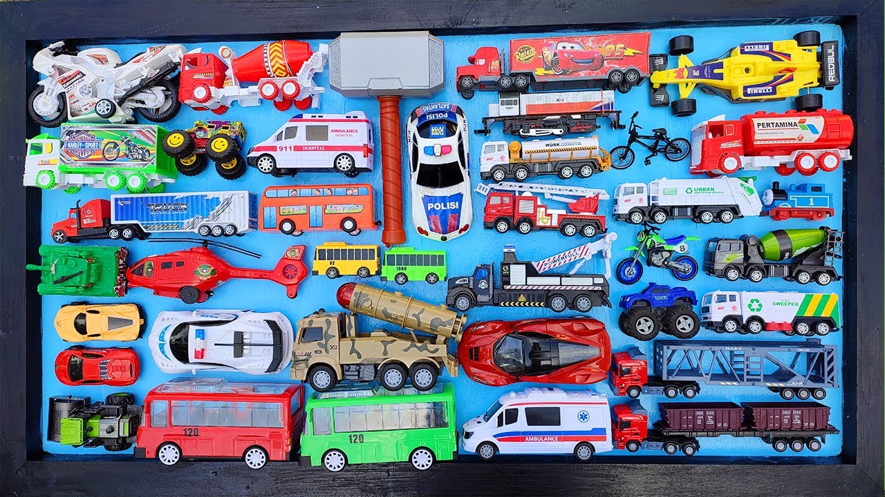 Mobil Mobilan Polisi, Mobil Truk Molen, Ambulance, Helikopter, Mobil ...