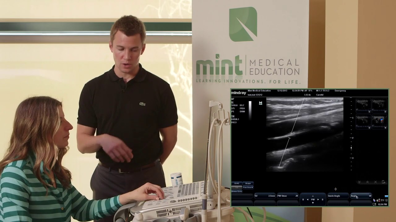 Mindray M7 Training Pulse Wave Doppler - YouTube