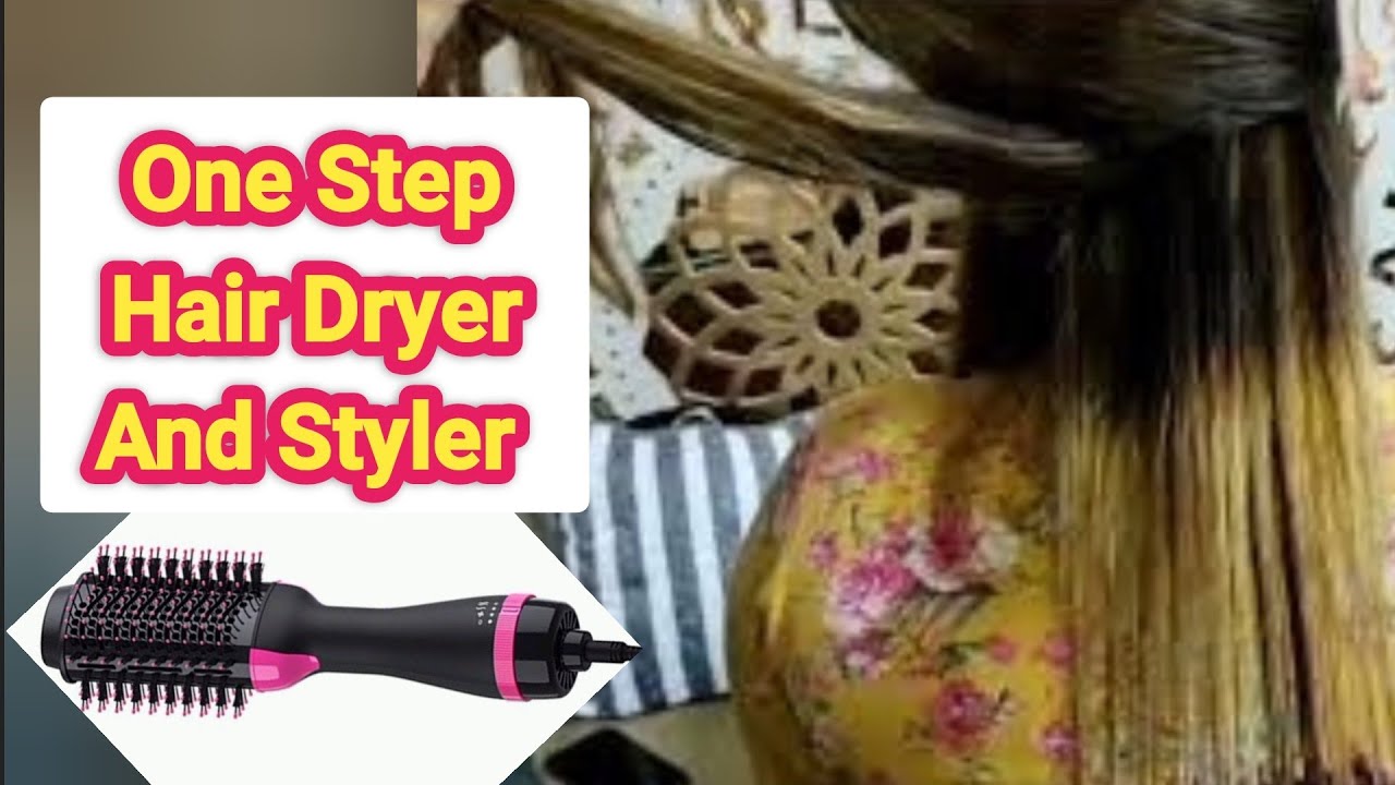 Amazing One Step Hair Dryer And Styler - Hair Dying Tutorial - YouTube