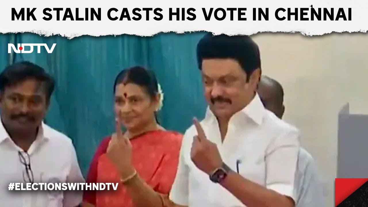 Lok Sabha Elections 2024 | MK Stalin Casts His Vote In Chennai For Lok ...