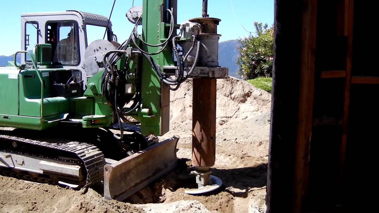 Caisson Drilling, Construction & Excavating 4.MOV 2 - YouTube