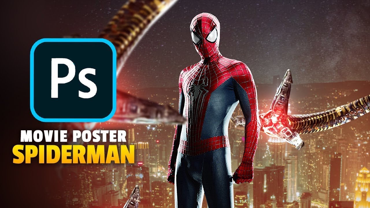 10 MINUTES! to Make a Spiderman Movie Poster | Photoshop Tutorial - R K ...