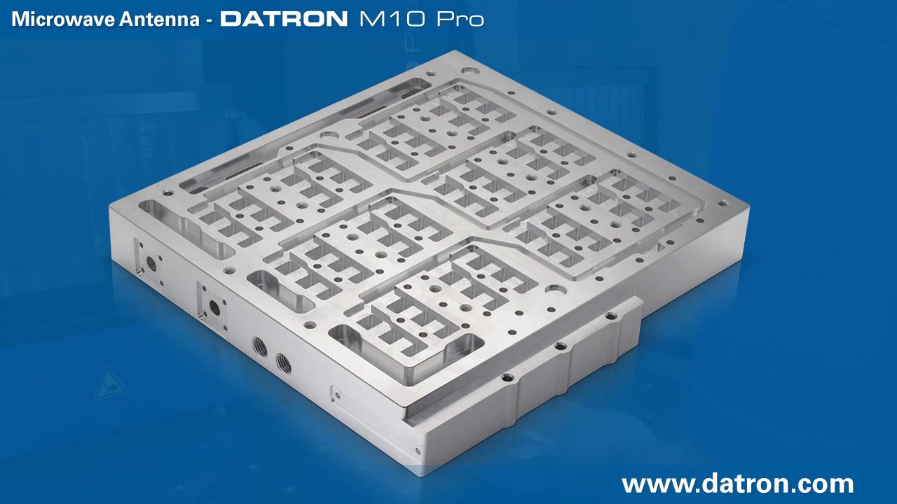 Machining Microwave Antenna on DATRON M10 Pro - YouTube