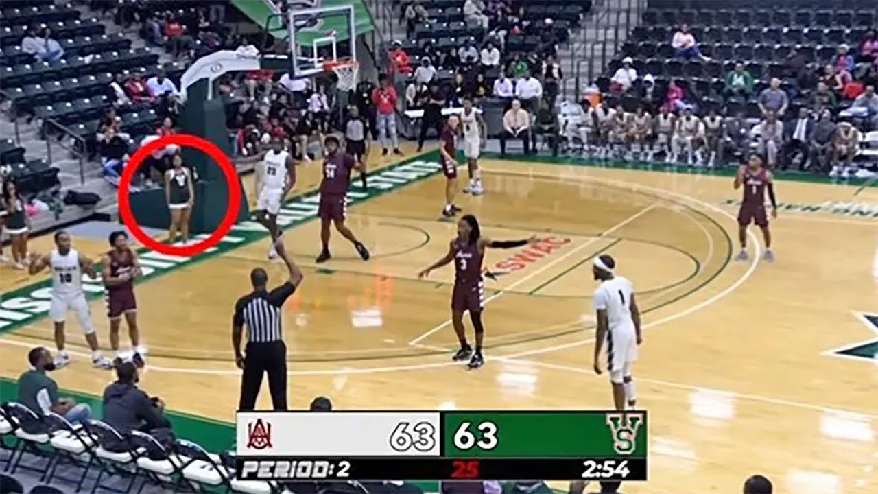 Cheerleader gets ejected after on-court altercation with college ...