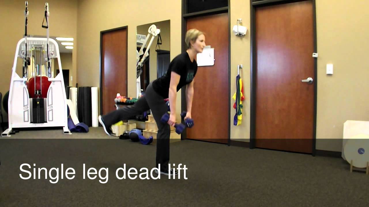 Single Leg Dead Lift - YouTube