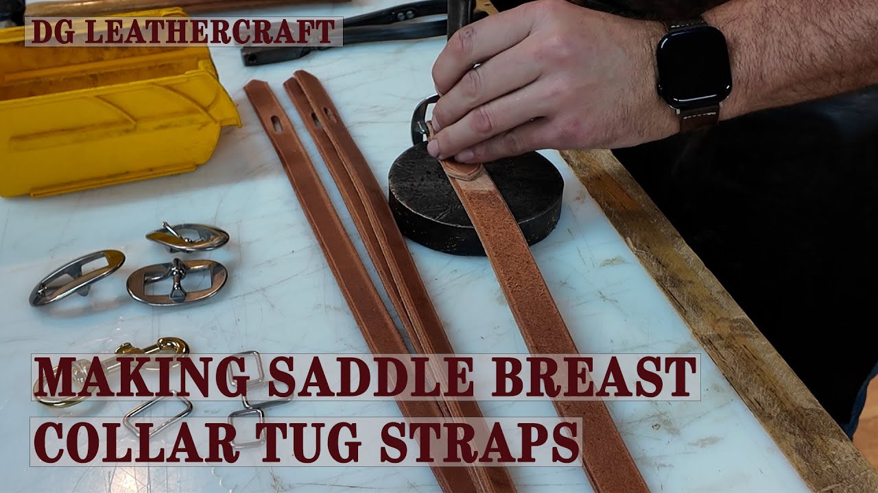 Making Saddle Breast Collar Tug Straps - YouTube