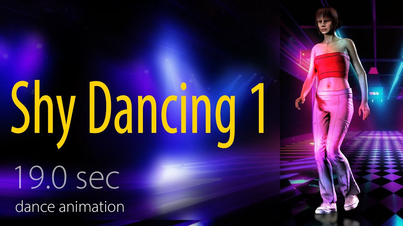 #iClone - Shy Dancing 1 [ *FREE ANIMATION* ] - #132bpm dance animation ...