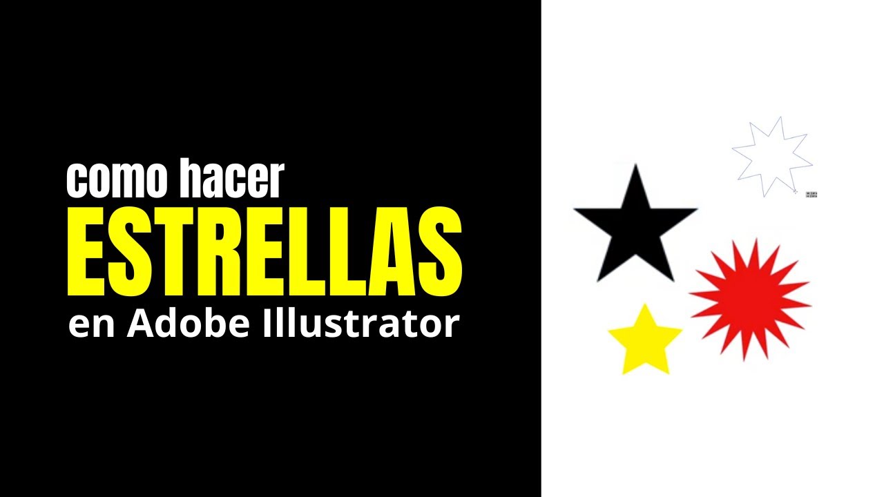 Illustrator: Como hacer ESTRELLAS - YouTube