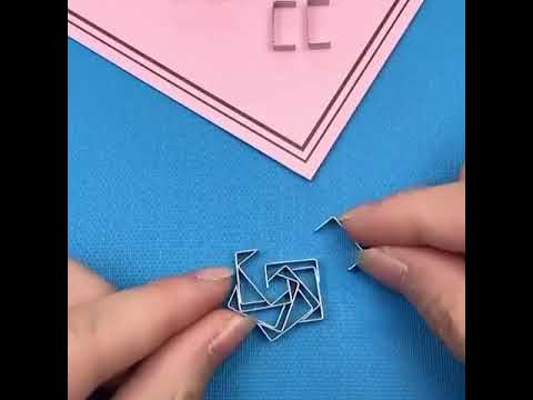 Украшения из скоб для степлера - YouTube