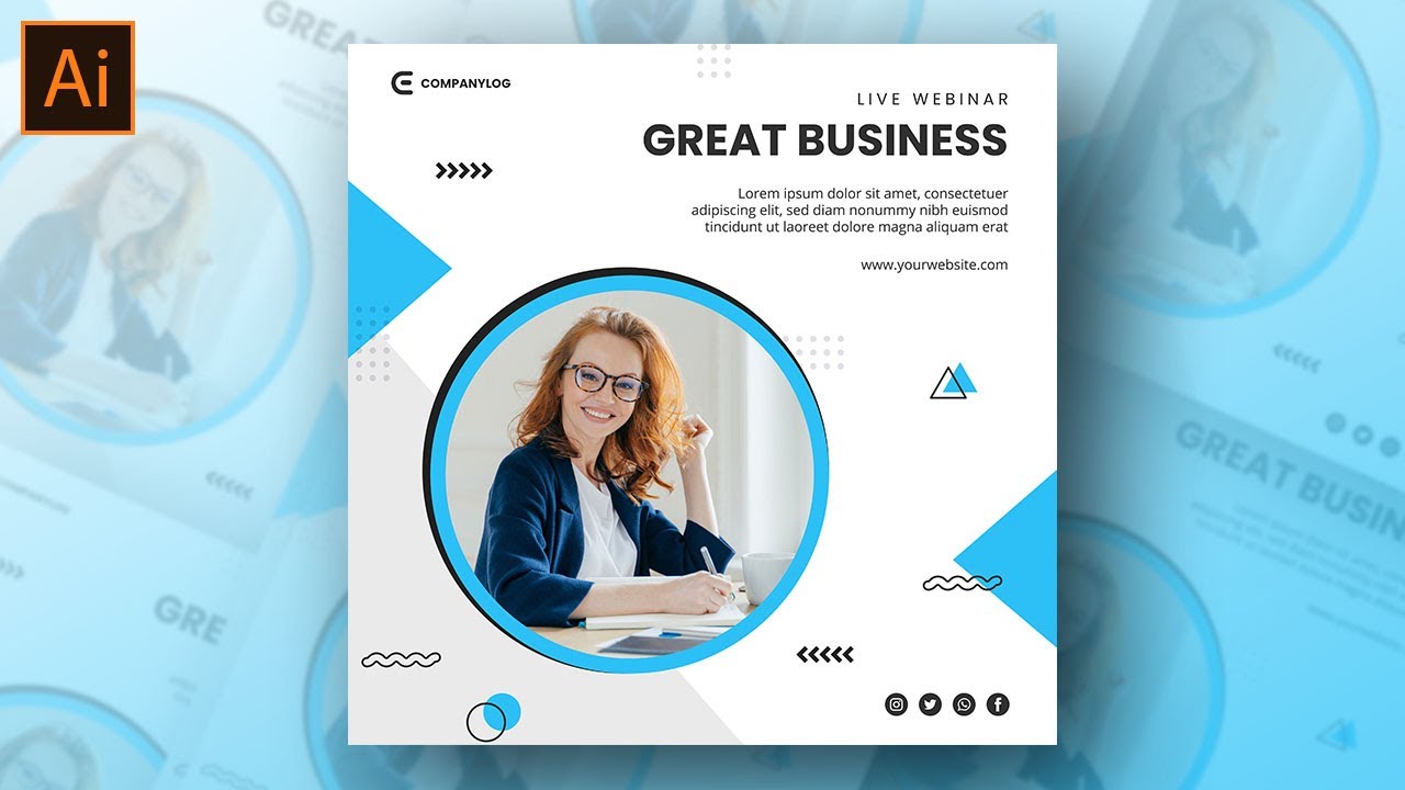 Business Instagram Post Design In Adobe Illustrator YouTube Business Instagram Post Design In Adobe Illustrator YouTube