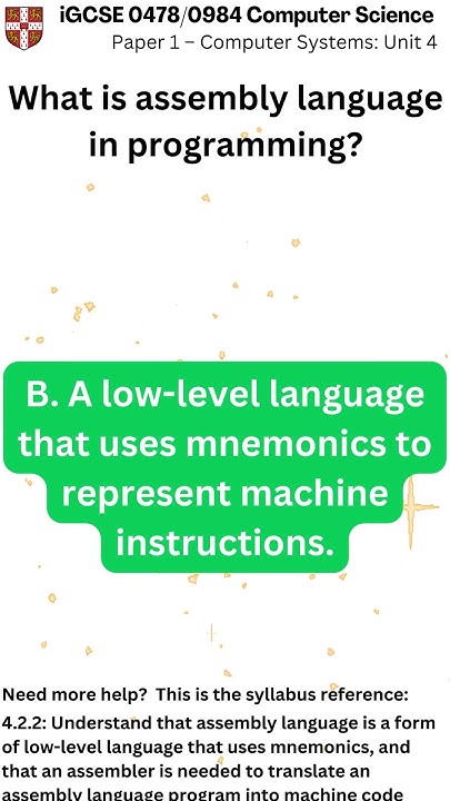 Igcse Computer Science 0478 0984 Paper 1 Unit 4 Q033 V1 Youtube