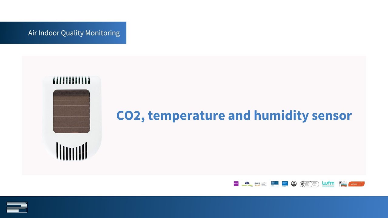CO2 temp and humidity sensor for indoor air quality monitoring - YouTube