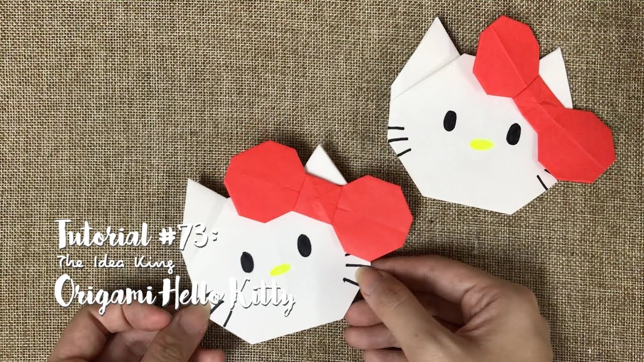 How to DIY Origami Hello Kitty? | The Idea King Tutorial #73 - YouTube