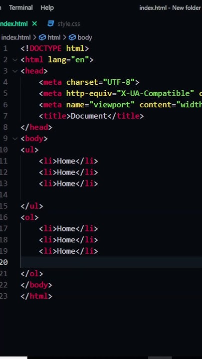 Mastering Html Lists Tips And Tricks For Beginners Html Webdevelopment Youtubeshorts