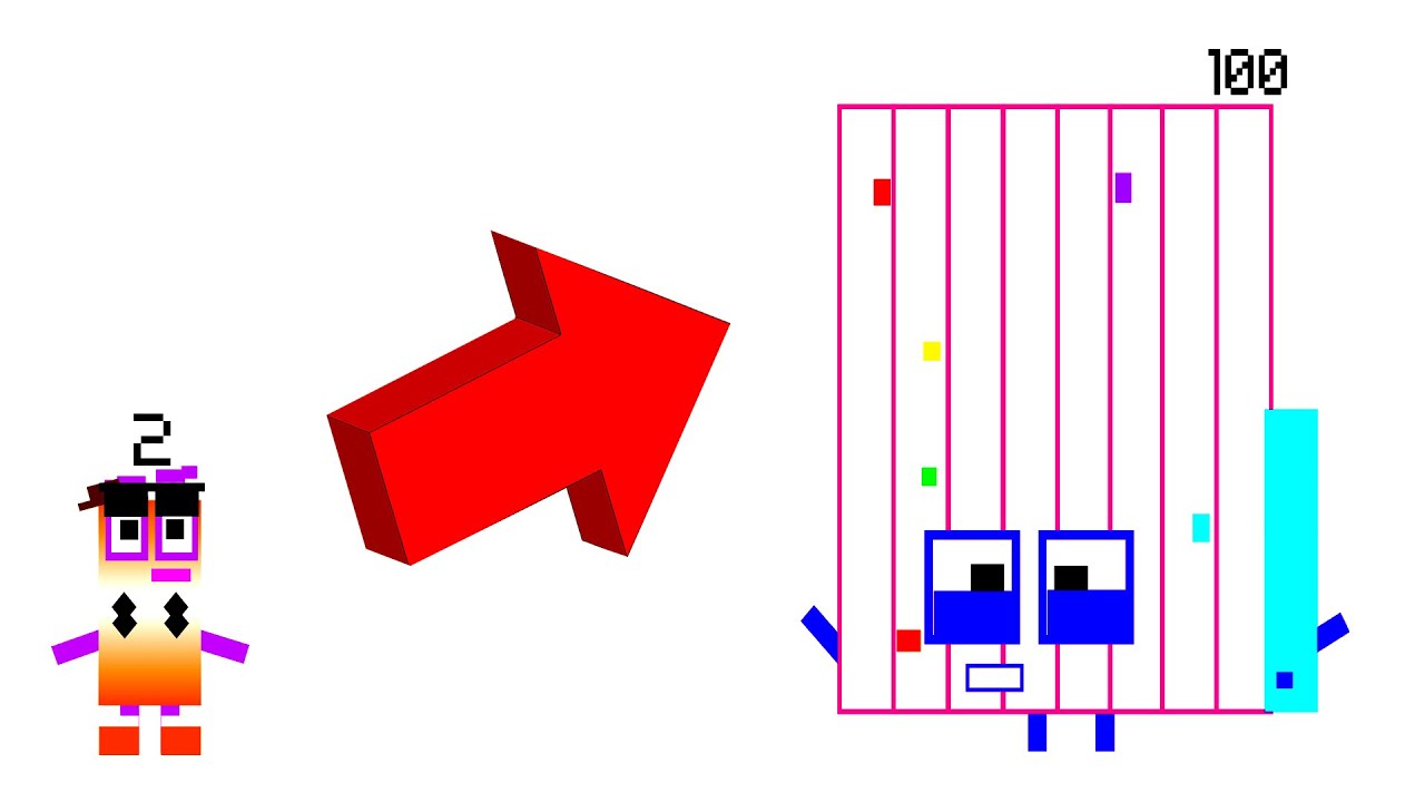 Numberblocks Band Retro 1 - 100 For @Mecurn - YouTube