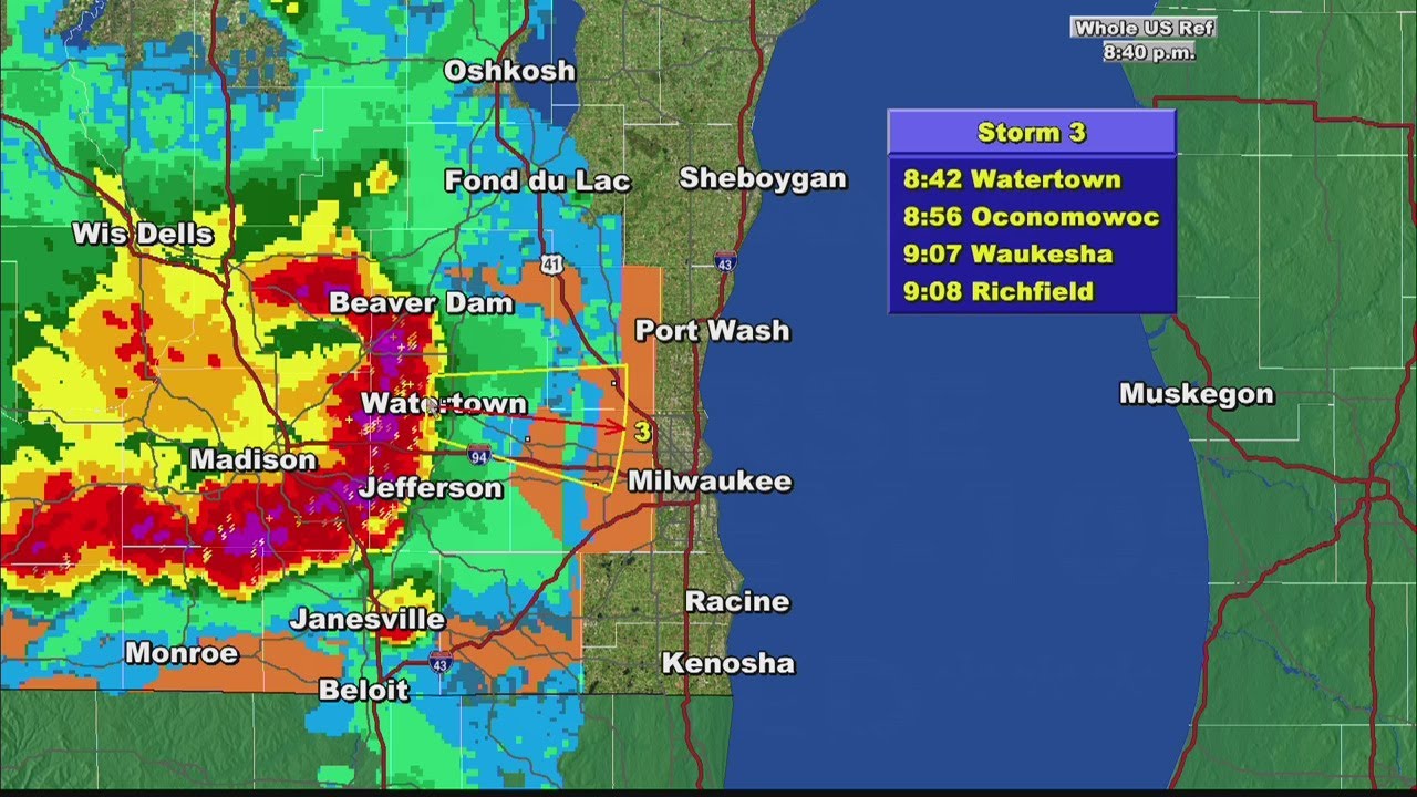 Severe T-Storm Warnings, Watches In Effect For Most Of SE Wisconsin ...