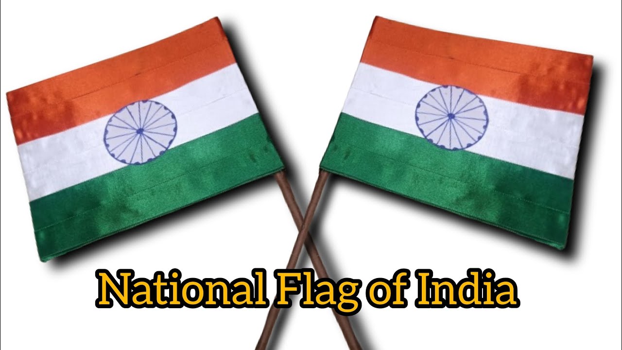 Tha National Flag of India making at home// Handmade indian flag/ 15 ...