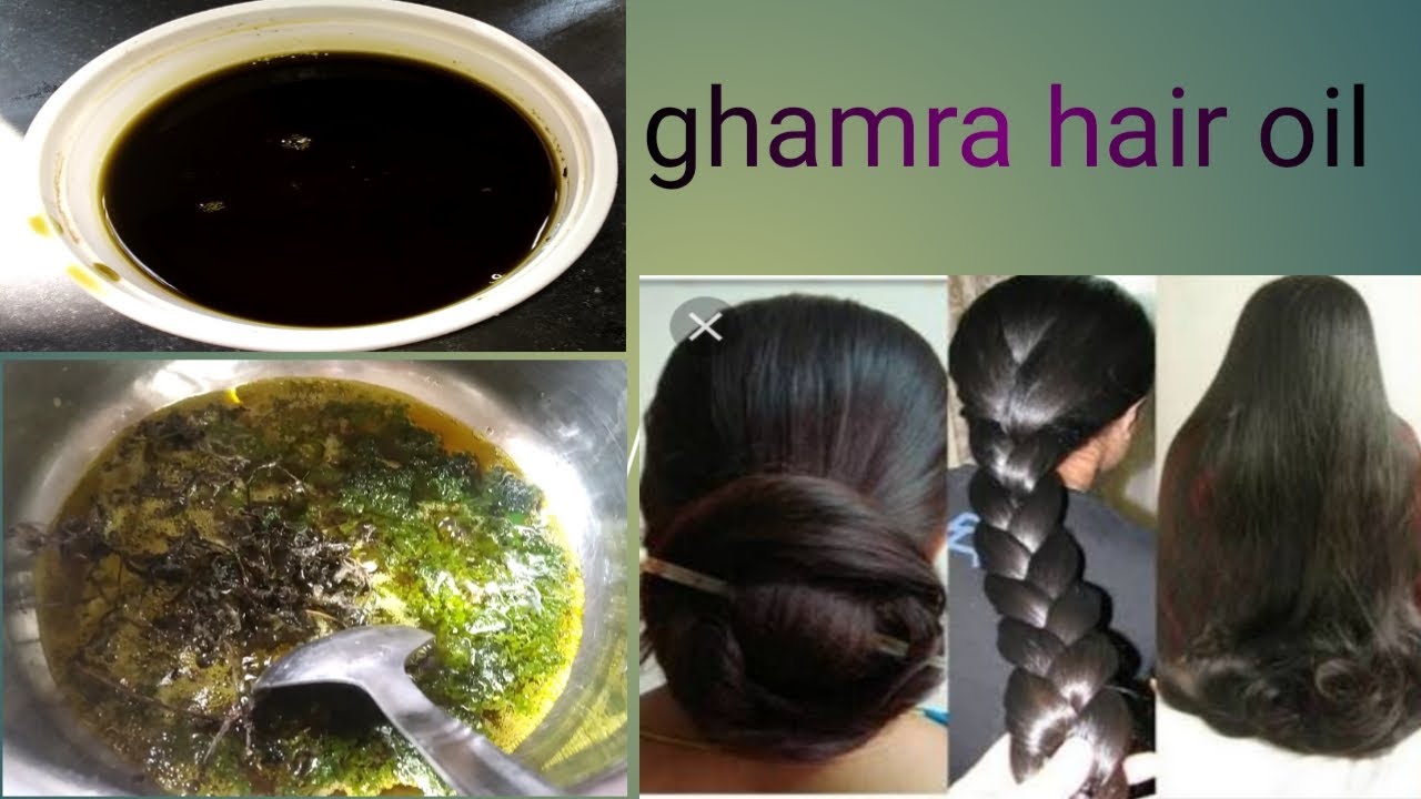 Ghamra hair oil for hairfall ग्रे बाल,बालों के झड़ने और पतले बालों की ...