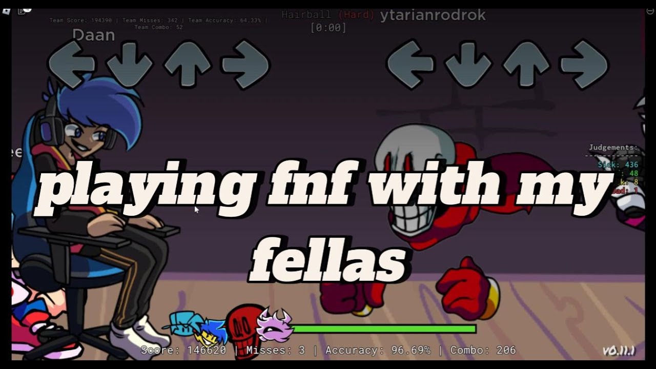 playing fnf with my friends - YouTube