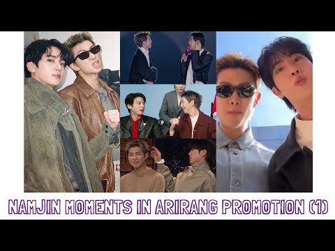 Namjin moments in arirang promotion ( part 1) ! BTS NAMJIN 
