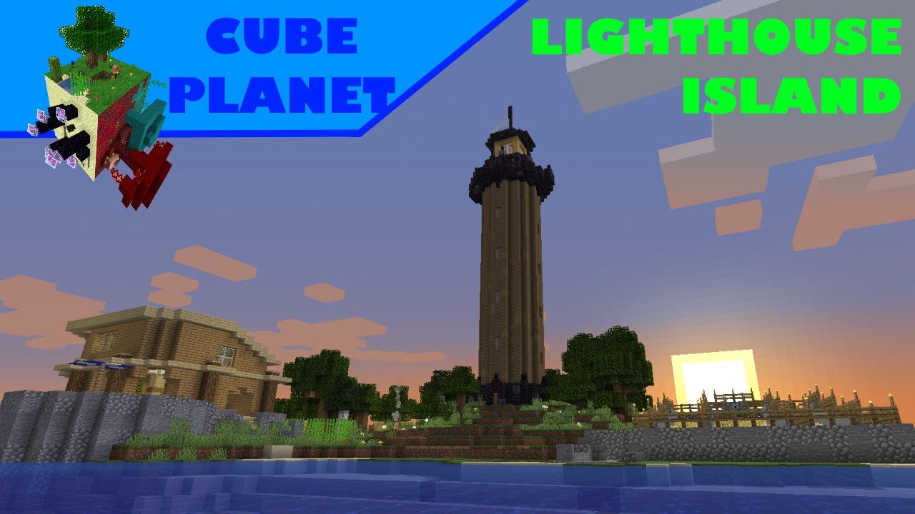 Cube Planet [1] LIGHTHOUSE ISLAND | Minecraft Survival - YouTube