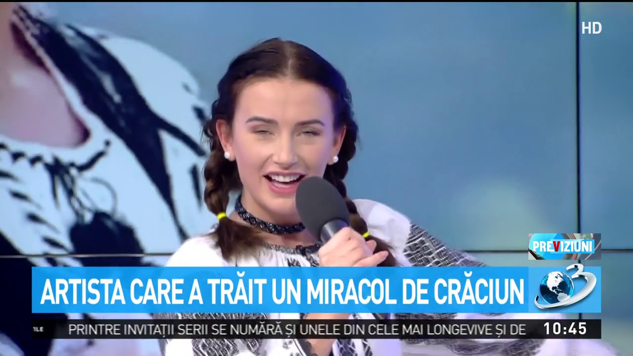 Artista care a trăit un miracol de Crăciun, la Antena 3 - YouTube