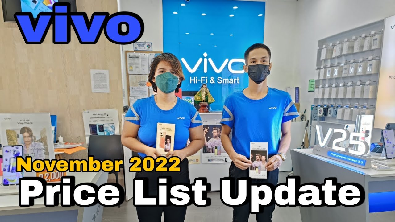 VIVO Price List Update November 2022, Vivo Y22s, Y02s, Y35, V25 Pro 5G ...