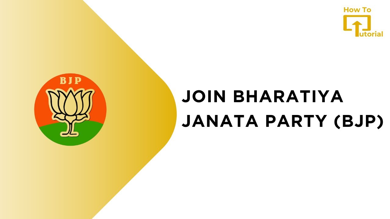How to Join Bharatiya Janata Party BJP - YouTube