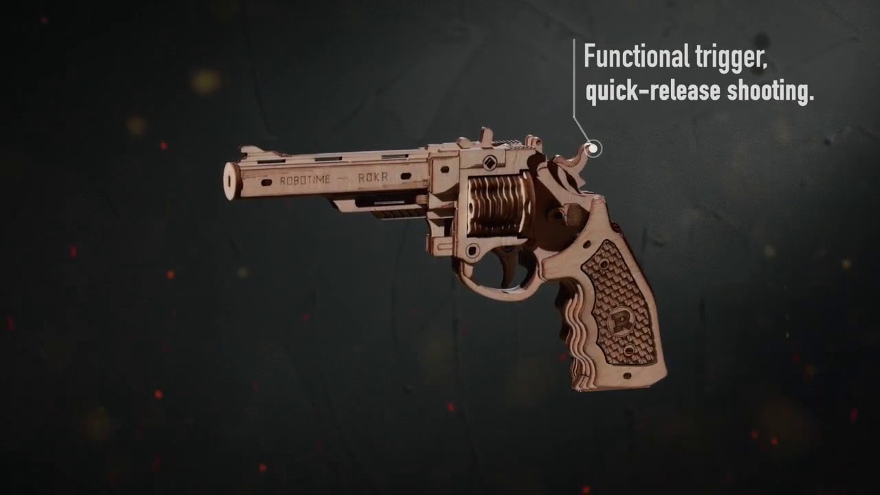 Corsac m60 DIY Revolver Wooden Gun - YouTube