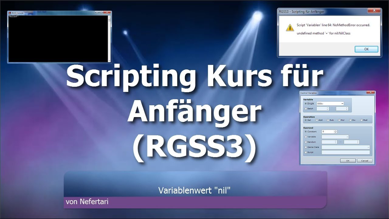 RGSS3 #04 Variablenwert "nil" - Scripting Tutorial RPG Maker VX Ace ...