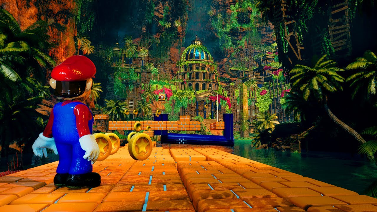 Super Mario In the real world with unreal engine 5 - YouTube