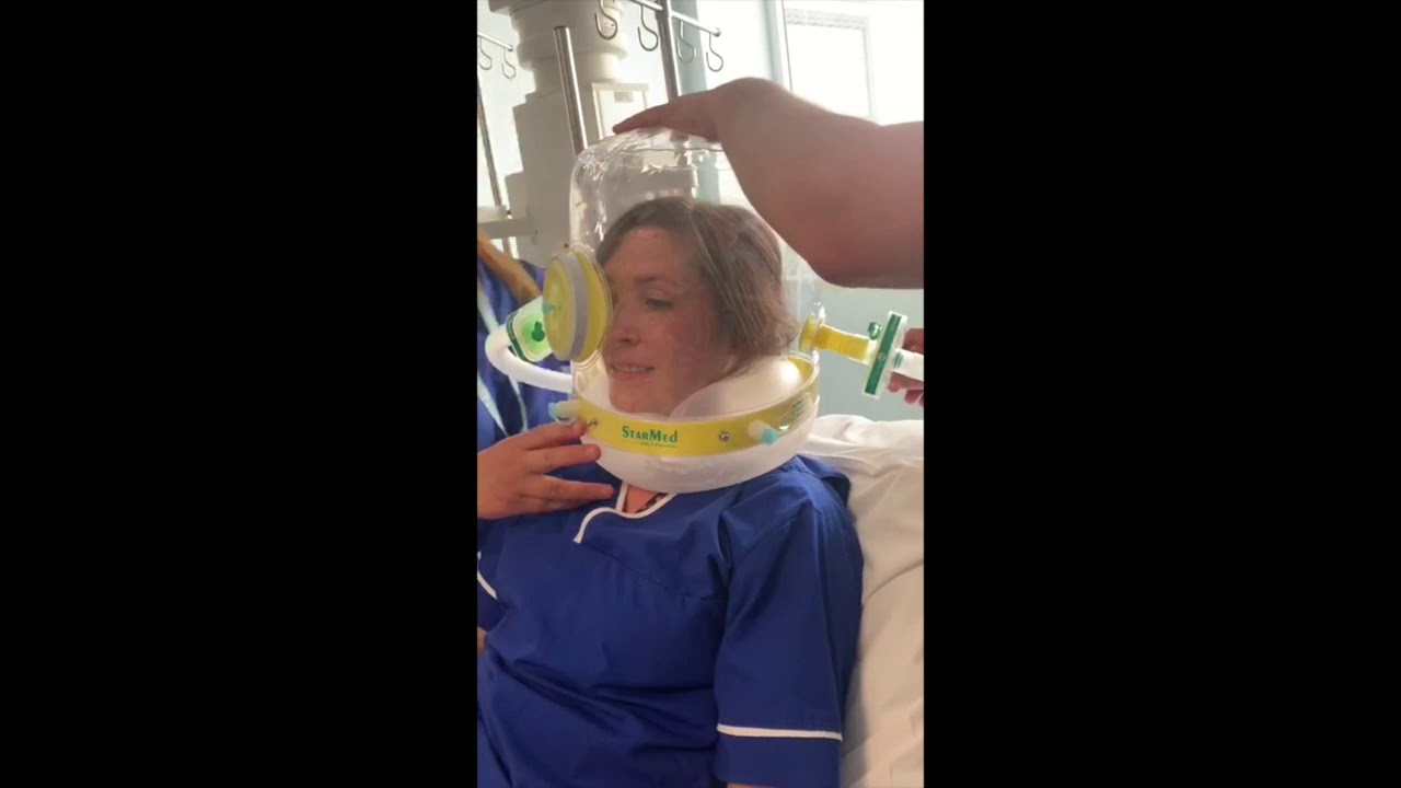 BREATHING - FITTING A CPAP HOOD - YouTube