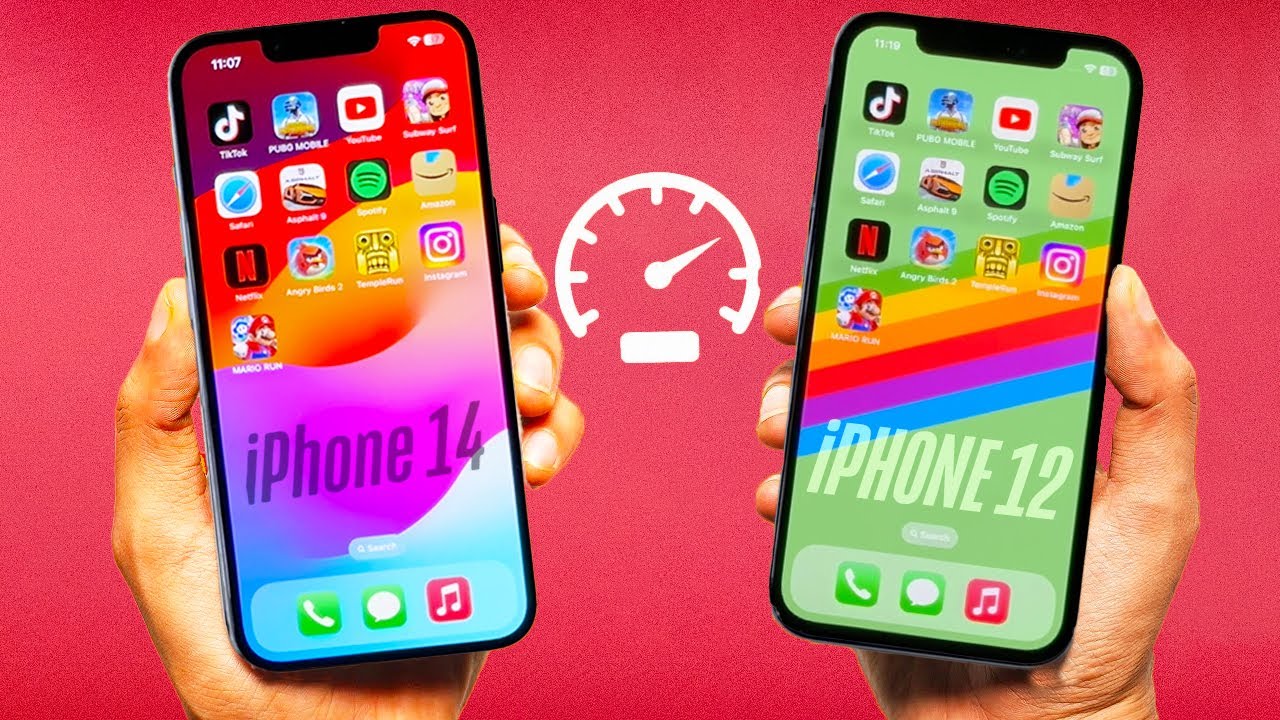 iOS 17.5 iPhone 14 vs iPhone 12 - Speed Test - YouTube