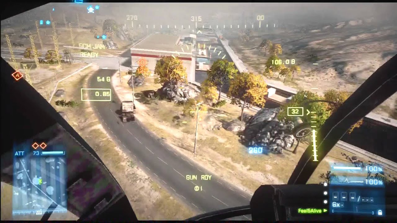 BF3 Littlebird rush massacre 71-0 canals -Feel5Alive (xbox 360) - YouTube