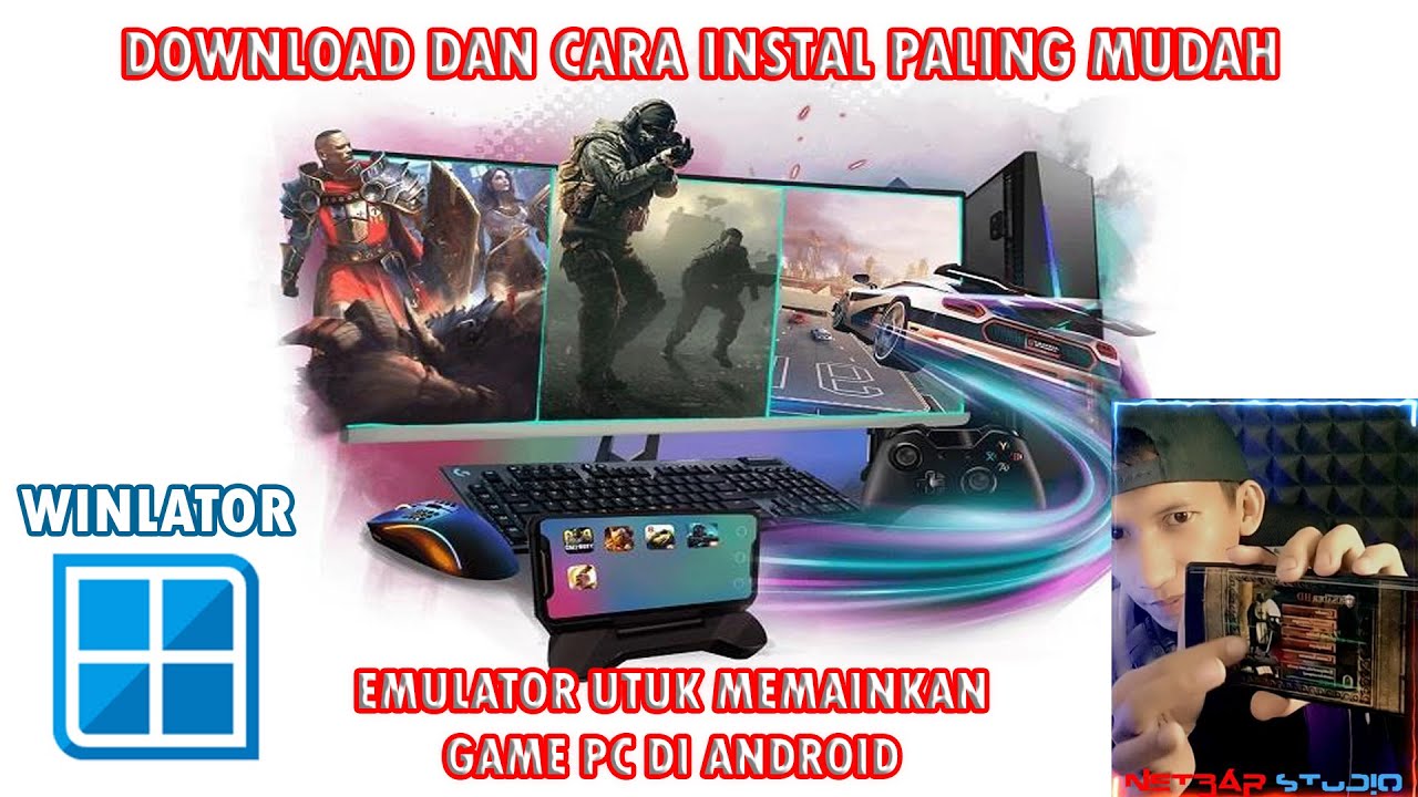 MUDAH! Download dan cara instal WINLATOR ke HP android serta memainkan game windows - YouTube