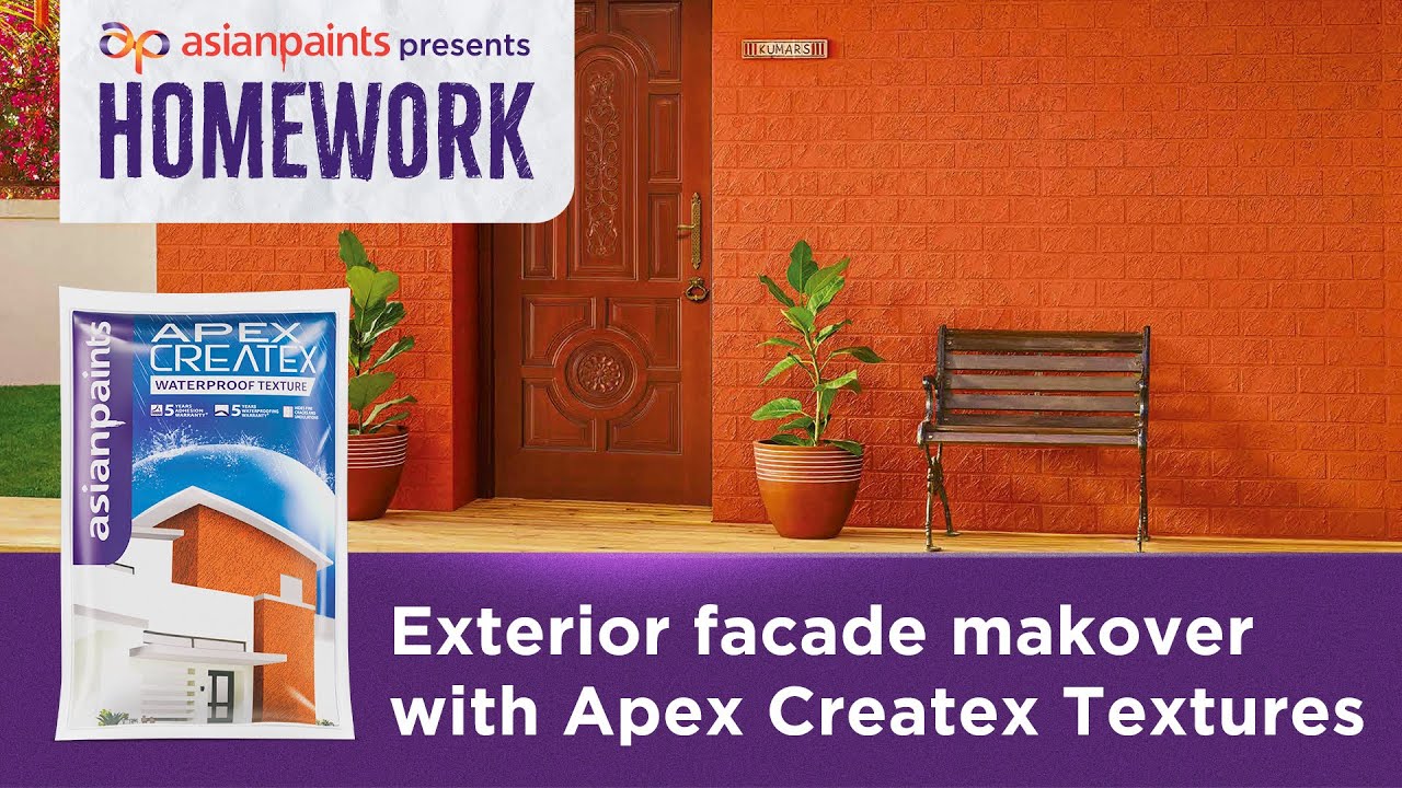 Home Facade Makover with Apex Createx Textures | Homework by Asian ...