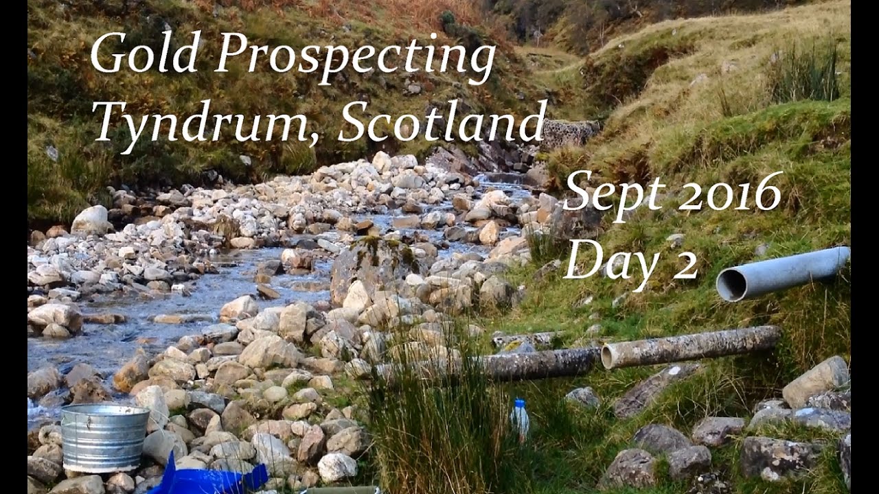 Gold Prospecting Tyndrum Scotland Sept 2016 Day 2 - YouTube