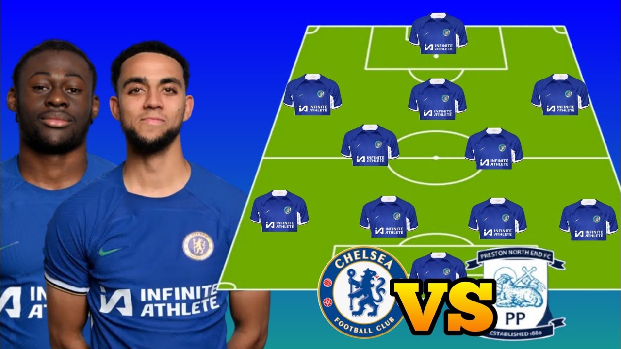 NEW POWERFULL STARTING LINE UP WITH ALEX MATOS CHELSEA VS PRESTON NORTH ...