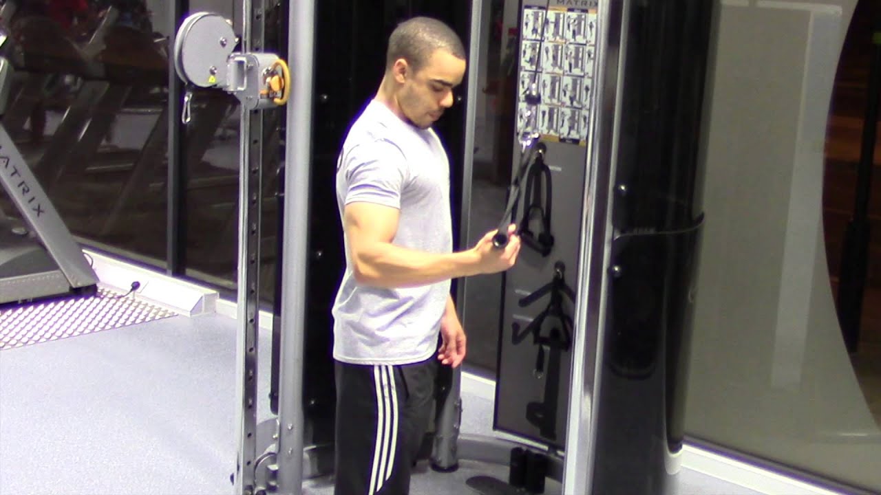 GYMHEADS: How to a reverse 1 arm cable push down - YouTube