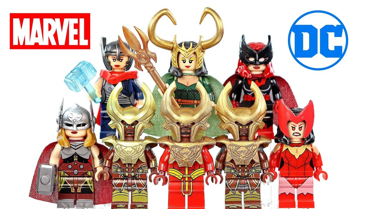 Marvel Lady Thor & Lady Loki Scarlet Witch Heimdall & DC's Batwoman ...