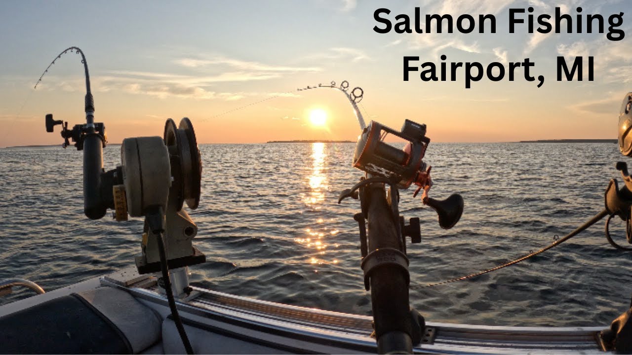 Catching King Salmon off Fairport, Michigan - YouTube