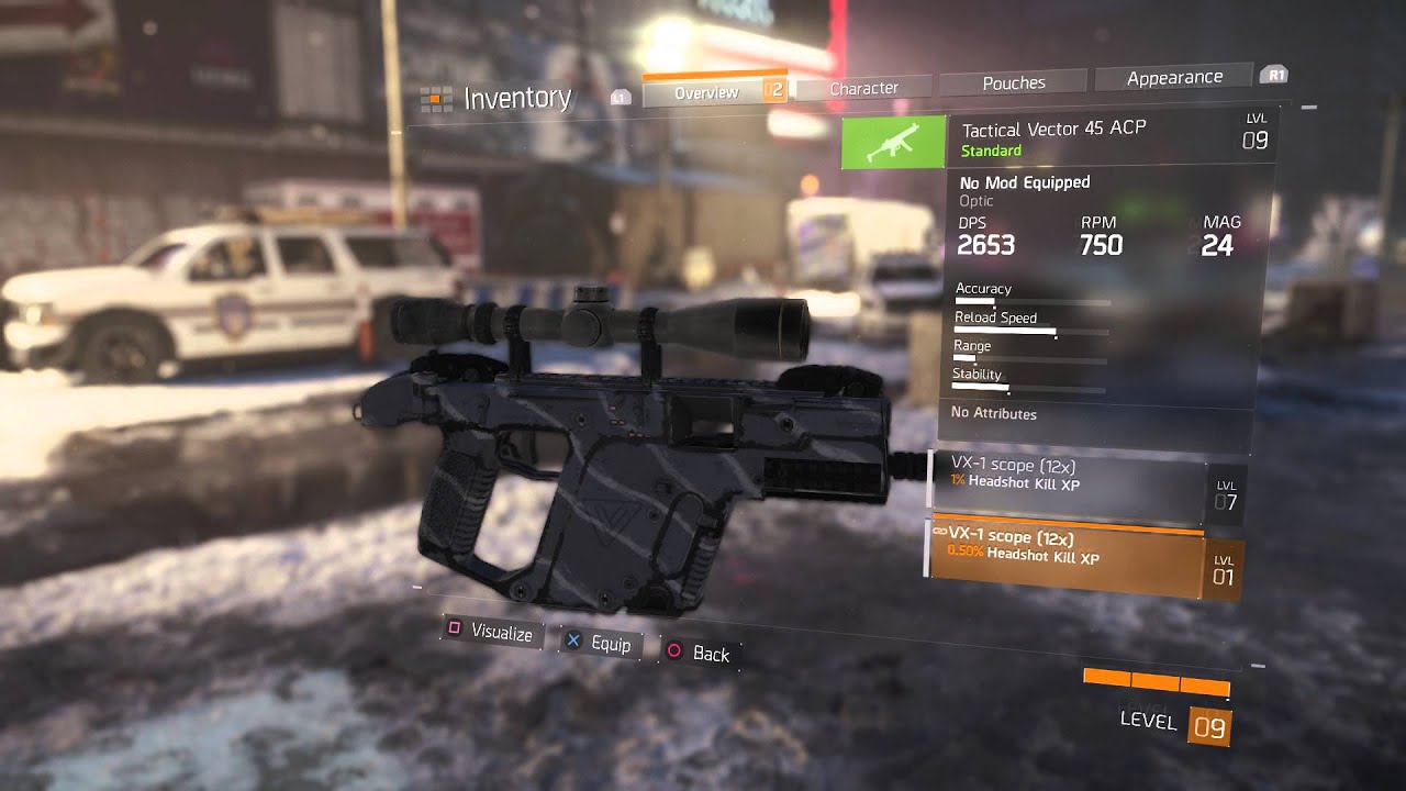 The Division - Tactical Vector 45 ACP Modified with a VX1 Scope ...
