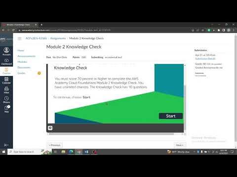 AWS Module 2 Knowledge Check answers - YouTube