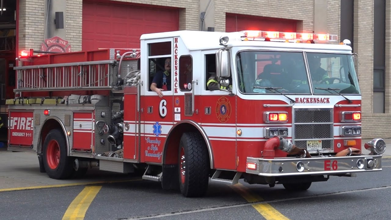 Hackensack Fire Department Engine 6 Responding 6/9/25 - YouTube