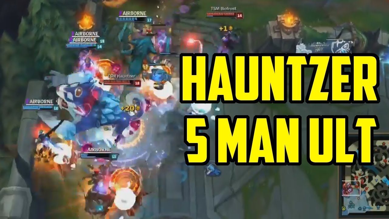 HAUNTZER INSANE 5 MAN ULT! - TSM Hauntzer Gnar Ult vs FW (TSM vs FW ...